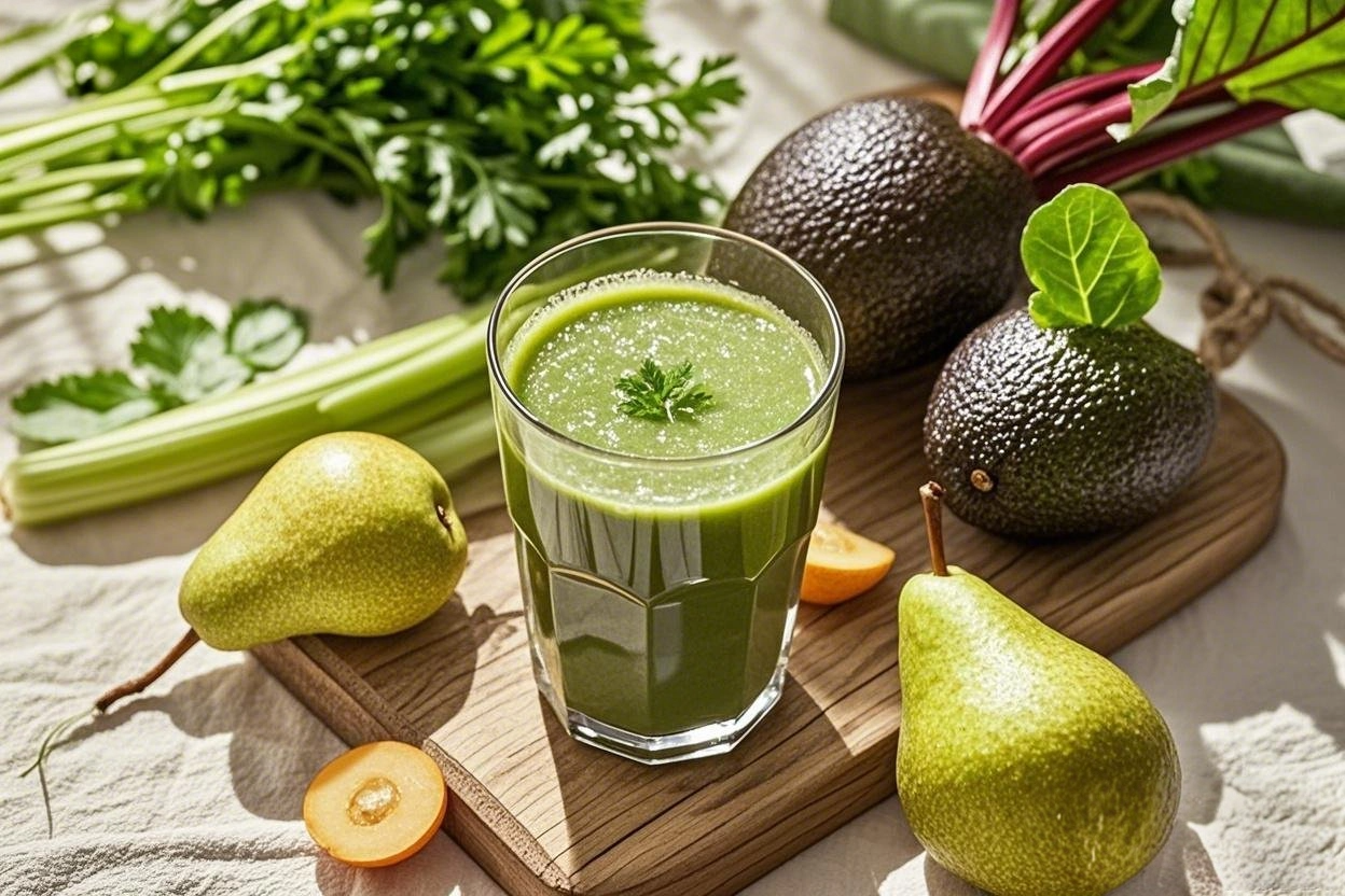 Creamy Celery Pear Juice – Aeitto